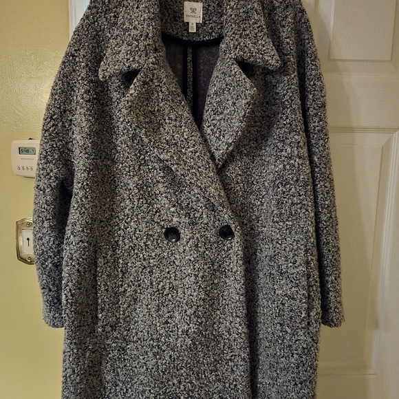 Rafaella | Jackets & Coats | Rafaella Womens Black And White Pea Coat ...